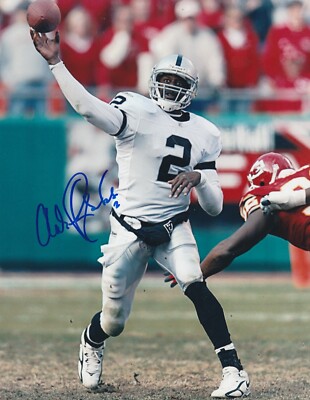 AARON BROOKS OAKLAND RAIDERS ACTION SIGNED 8x10 | eBay