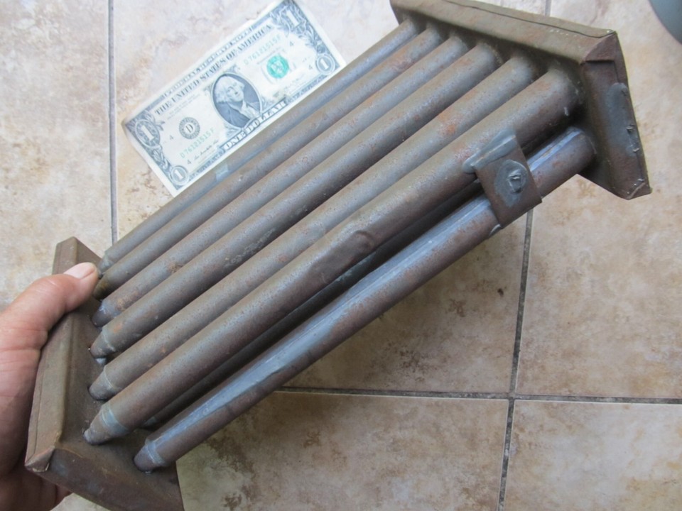 RARE Early LG. Handmade 12 TUBE COLONIAL 1790 Tin Candle Mold ...