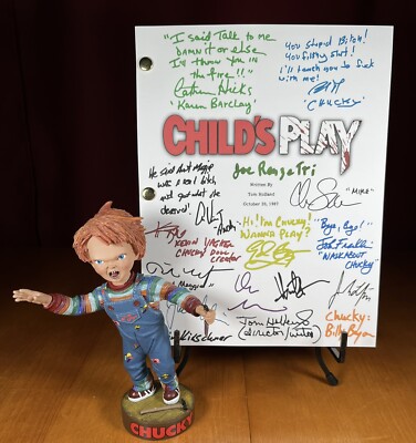 Child's Play Script Signed- Autograph Reprints- 119 Pages- Chucky ...
