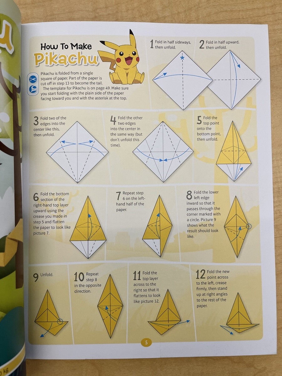 Origami Pokemon Printable Instructions Pokemon Origami Fortune Teller