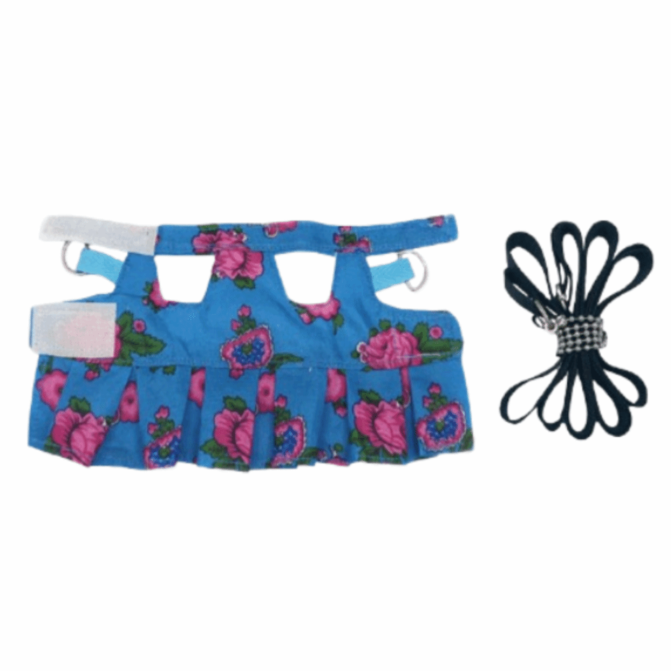 Multicolor Ferret Harness Vest Floral Pattern Pet Walking Harness Rat ...