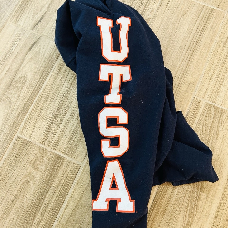 Champion UTSA University Of Texas Men’s Warmup Pants Men’s Medium Navy Spell Out | eBay