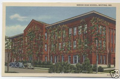 WHITING INDIANA WHITING HIGH SCHOOL POSTCARD | eBay