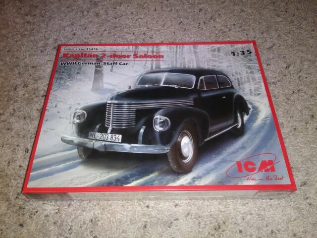OPEL Kapitan 2-door Saloon Ww2 German Staff Car (1/35 Model Kit ICM ...