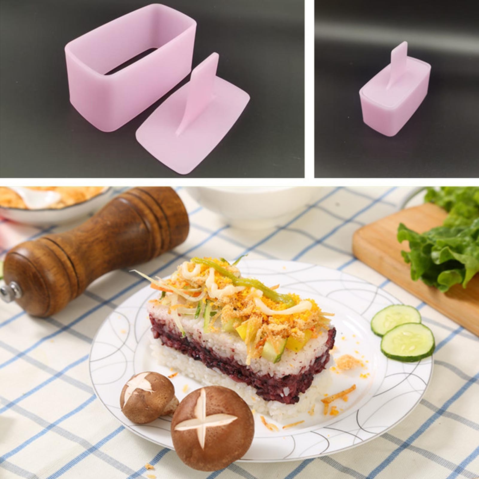 Sushi Mold Spam Musubi Mold Onigiri Rice Ball Bento Press Maker DIY ...