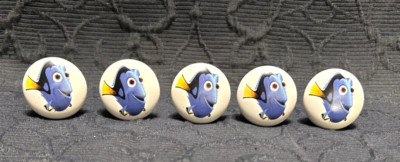 SET OF 5 DISNEY PIXAR FINDING NEMO DORY THE BLUE TANG FISH DRAWER PULLS ...