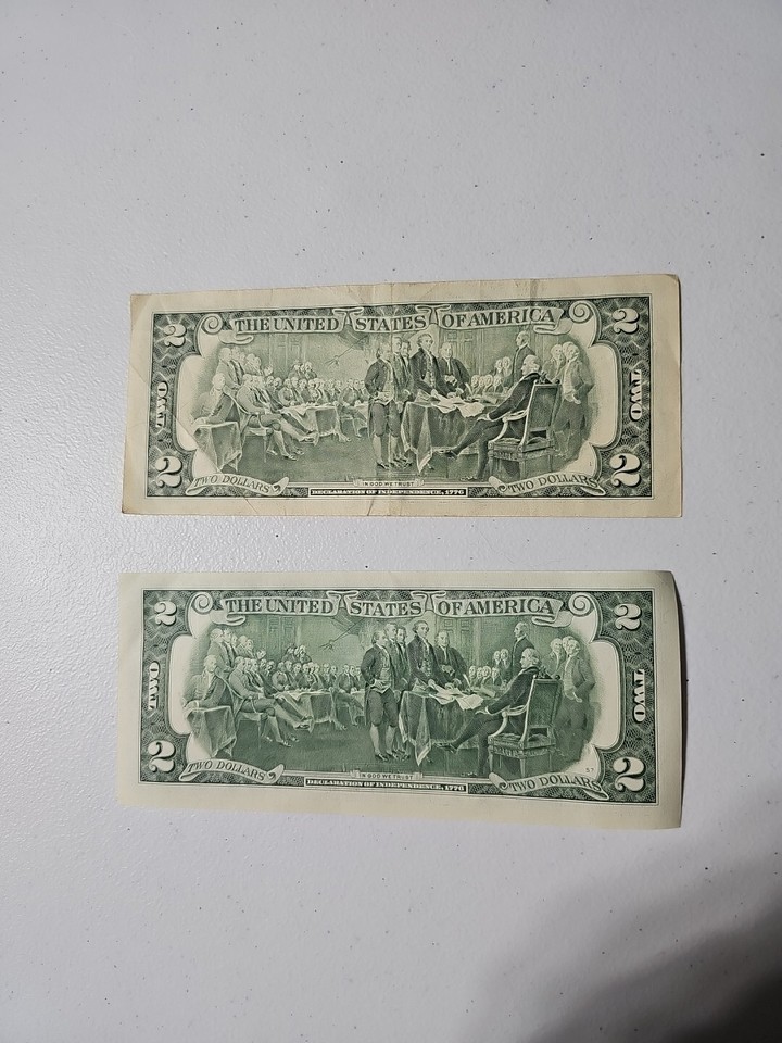Rare 1976 Series $2 Bills 2013 (2) Two Dollar Bills ! Collectible Note ...