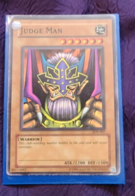 Judge Man 1996 VINTAGE TRANSPARENT CARD 1st Edition Yu-Gi-Oh SDK-007 | eBay