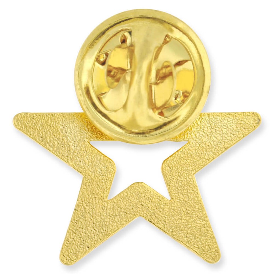 PinMart's Gold Plated 3-D Star Cut-Out Lapel Pin | eBay