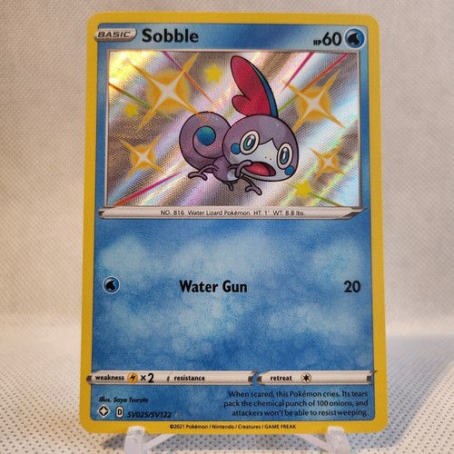 Sobble SV025/SV122 - Shining Fates - Shiny Holo Rare Pokemon Card Near ...