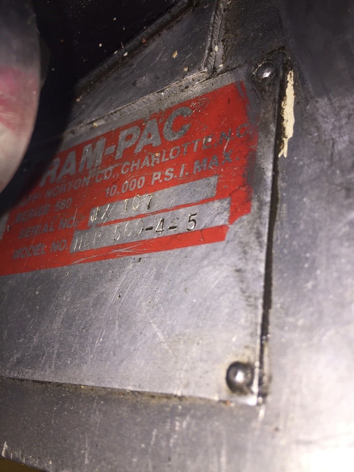 RAM-PAC Hydraulic Pump. 10,000 PSI | eBay