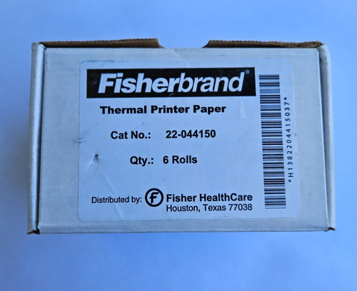 6 Roll Pack Fisherbrand Thermal Printer Paper 22-044150 | eBay