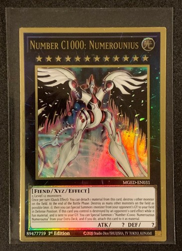 Number C1000: Numerounius | MGED-EN031 | Premium Gold Rare | 1st Ed ...