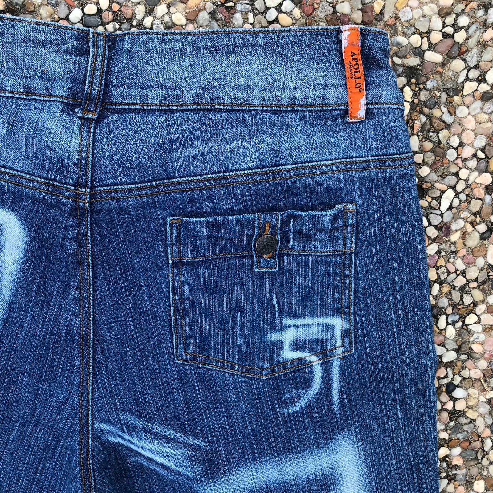 Vintage Apollo Jeans Bleached Design Bootcut Junior's… - Gem