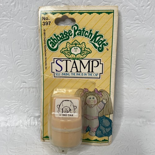 Vintage 1983 Cabbage Patch Kids Rubber Ink Stamp No 397 in Original ...