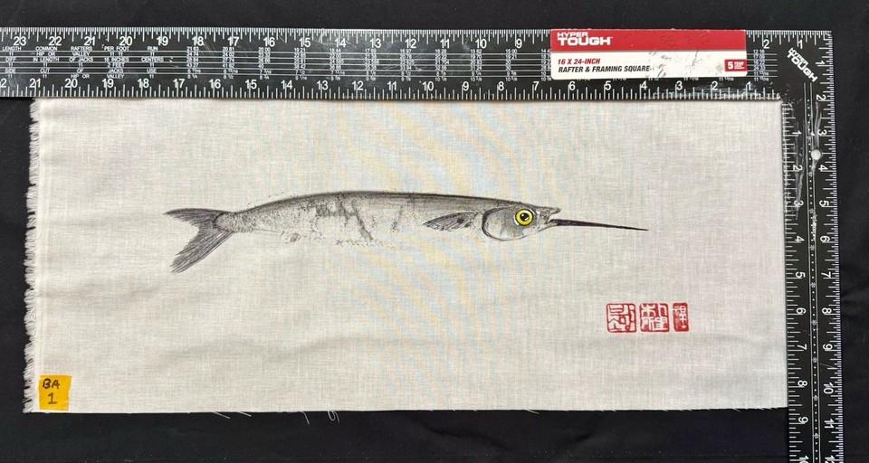 Ballyhoo (Tuna Candy) Gyotaku Print | eBay