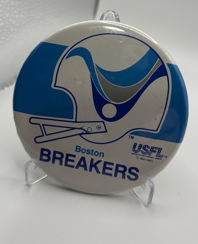 Vintage Boston Breakers USFL Button | eBay