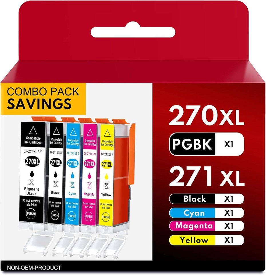 PG-275XL Ink CL-276XL Ink Cartridges for Canon Pixma TR4722 TR4700 ...