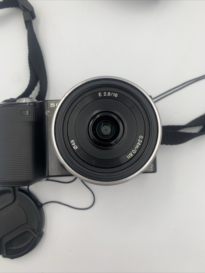 Sony Nex-5 Camera w/ Sony E 16mm f/2.8 Lens, With Bag, Cord, Sd Card | eBay