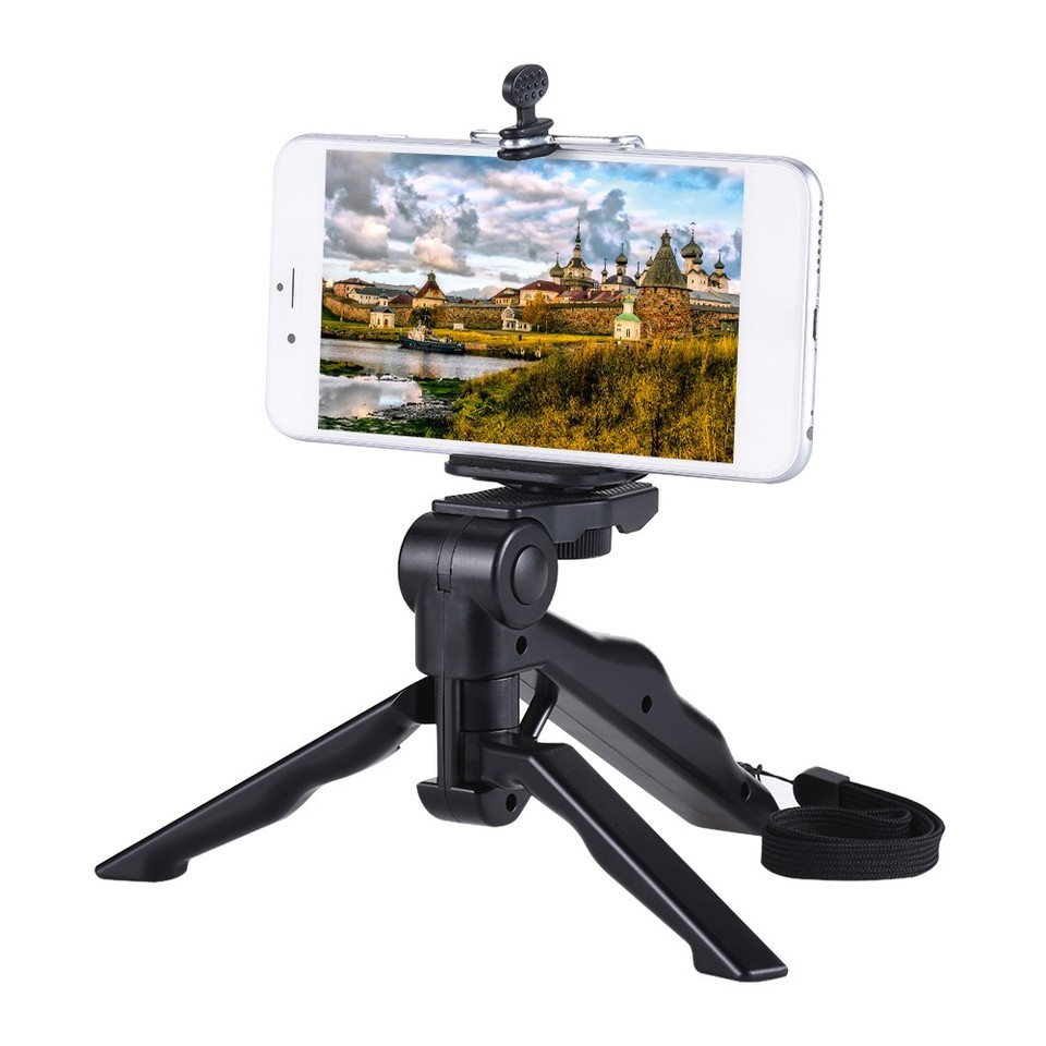 Mini Tripod Stand Support Holder Hand Grip Stabilizer With Smartphone ...