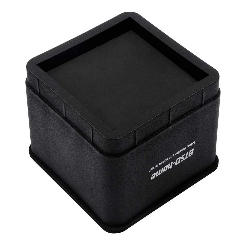 BTSD-home Bed Risers 3 or 6 Inch Heavy Duty Stackable Furniture Risers ...