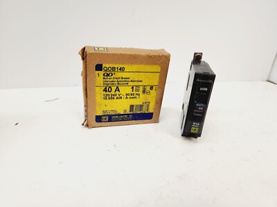 SQUARE D QOB140 CIRCUIT BREAKER 40 AMP 1 POLE NEW OPEN BOX | eBay