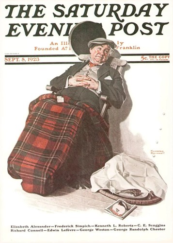 Saturday Evening Post September 8, 1923 Norman Rockwell Cover Art Print ...