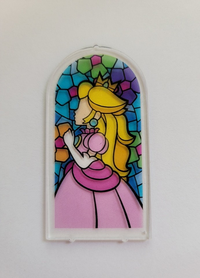 Lego Princess Peach Stain Glass Window From Super Mario Peach’s Castle ...