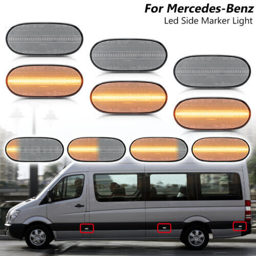 6x Dynamic LED Side Marker Light For Mercedes Benz Sprinter W906 ...