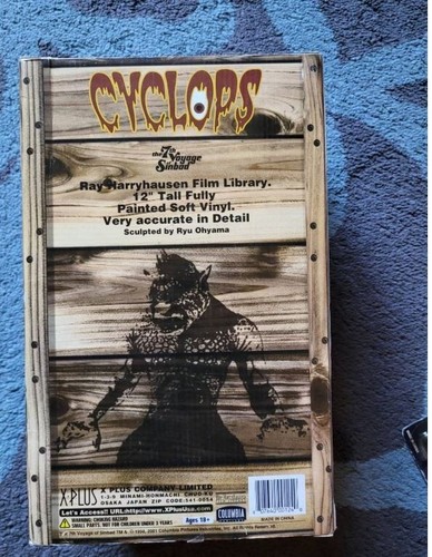 Cyclops 12” figure the 7th Voyage of Sinbad X-Plus Ray Harryhausen Tower Records | eBay