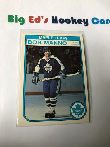 O-PEE-CHEE HOCKEY 1982-83 BOB MANNO CARD 325 TORONTO MAPLE LEAFS ...