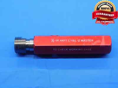 1/2 14 ANPT L1 & L2 MASTER PIPE SET THREAD PLUG GAGE .5 .50 .500 .5000 ...