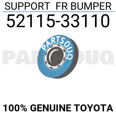 5211533110 Genuine Toyota SUPPORT FR BUMPER 52115-33110 | eBay