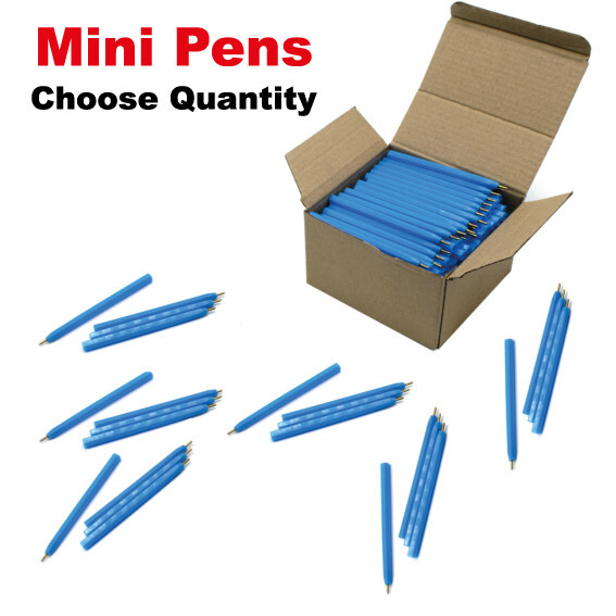 Mini Small Pens Blue - Small Size Half Pens - Bookies Golf Ballpoint ...