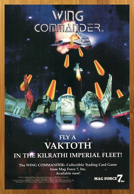 1998 Mag Force 7 Wing Commander CCG Print Ad/Poster Trading Cards TCG ...