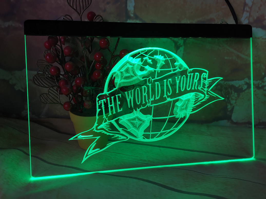 Scarface The World Is Yours LED Neon Light Sign for Room Club Party Bar ...