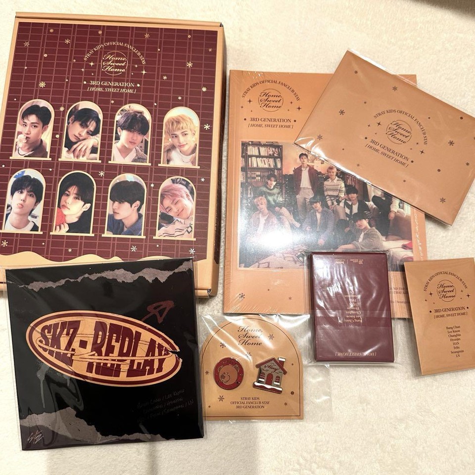 Stray Kids 3rd Fan Club Kit Membership Welcome Kit Set FC Stay Official ...