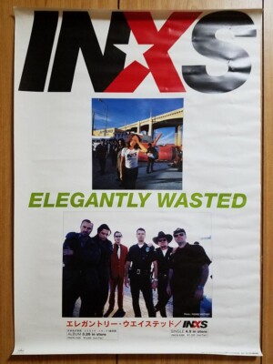 INXS / Elegantly Wasted 1997 Japan Original Promo Poster B2 20x28in ...