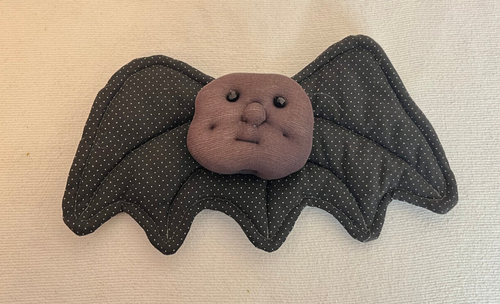Handmade Cloth Bat Halloween Decoration 9" x 4.5" | eBay
