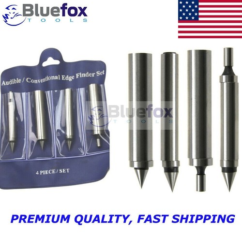 Edge Finder Center Finder 4 pc Set Single/Double End Wiggler Mill CNC ...