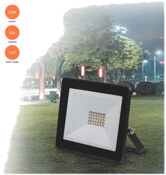 SMD 20W LED Indoor Outdoor Flood Light IP65 Waterproof 120° Beam Angle ...
