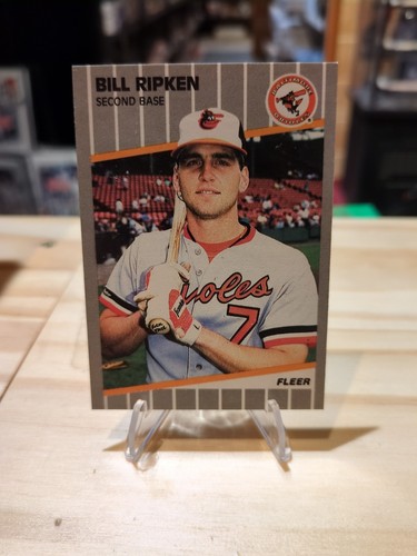 1989 FLEER BILL BILLY RIPKEN FF F-FACE ERROR BASEBALL CARD #616 ORIOLES ...