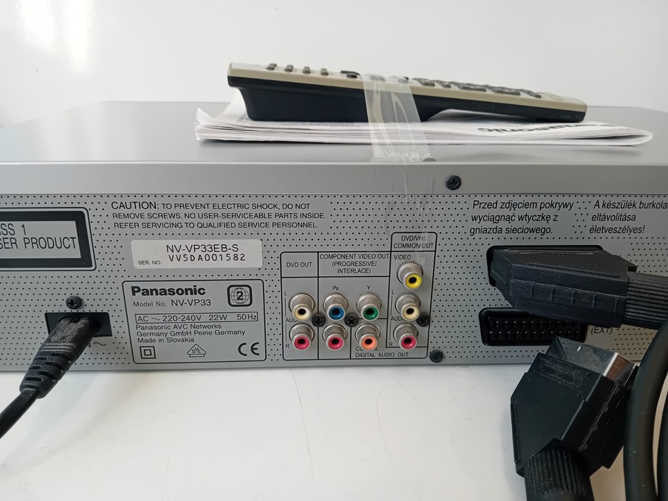 Panasonic NV-VP33 VHS SUPERDRIVE DVD Combi Player With Remote | eBay UK