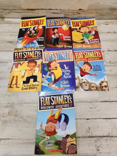 Flat Stanley Worldwide Adventures Lot of 7 Books Jeff Brown | eBay