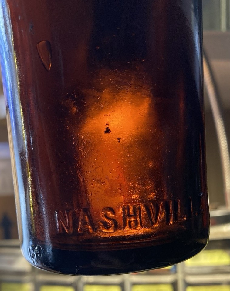 Vintage Amber COCA-COLA Heel - Script Bottle Nashville Tenn -Tennessee ...