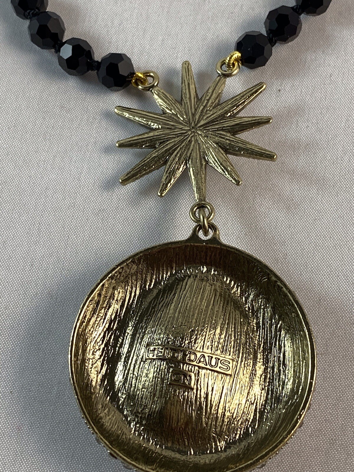 HEIDI DAUS "Twilight Trilogy"1-Piece Crystal Beaded Drop Necklace ~Jet ...