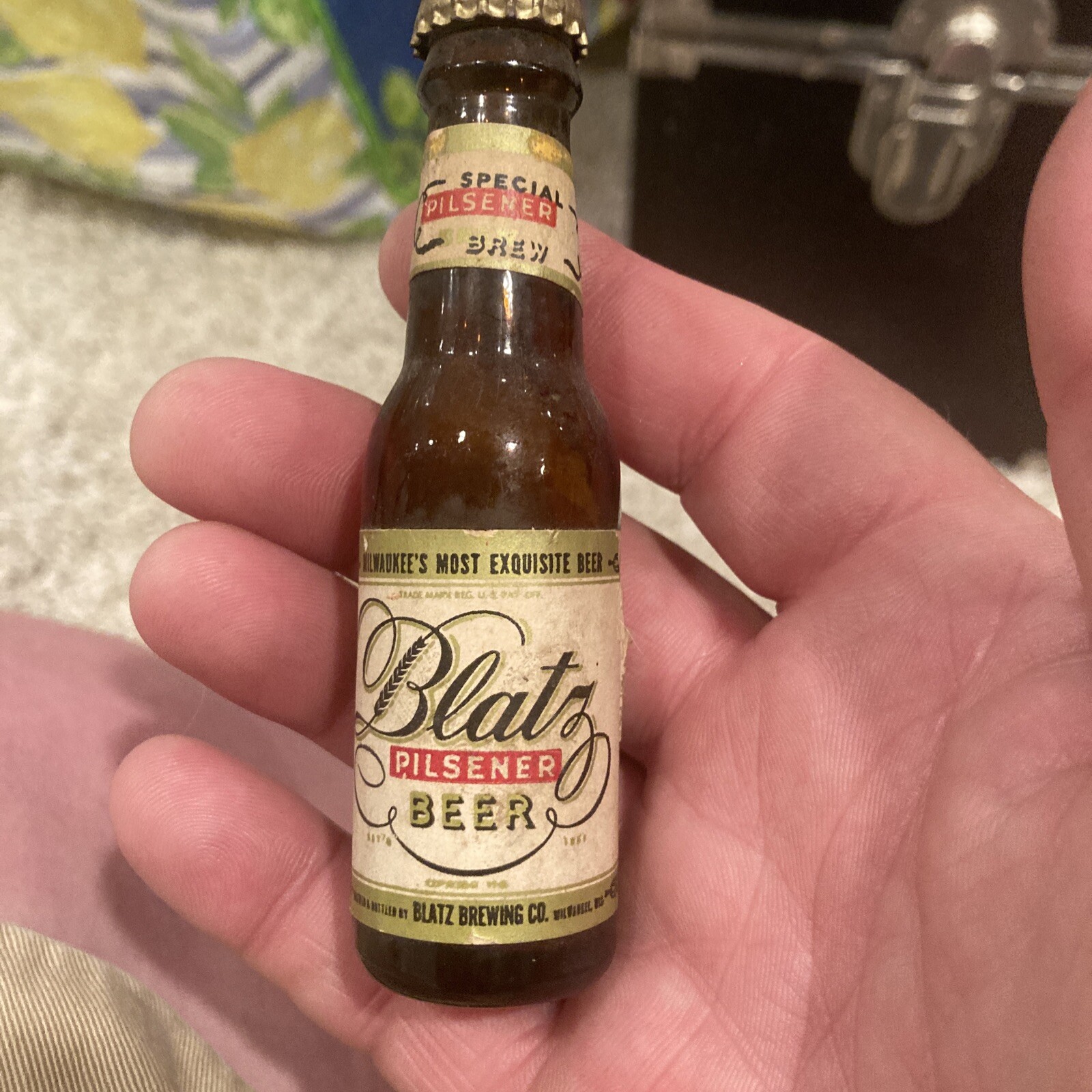 Vintage Pabst Blatz Mini Bottle lot of 2 | eBay