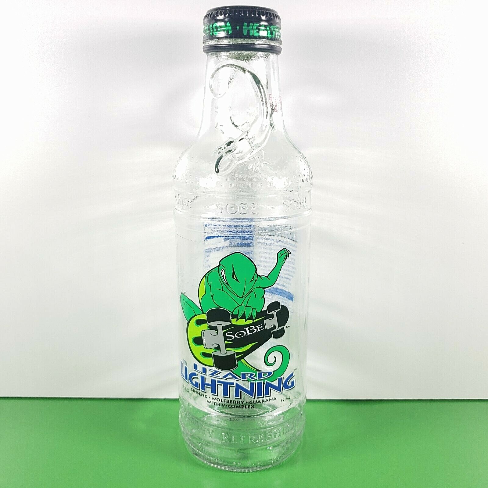SoBe Collectible Bottle🦎LIZARD LIGHTNING | Skateboarding Lizard | eBay