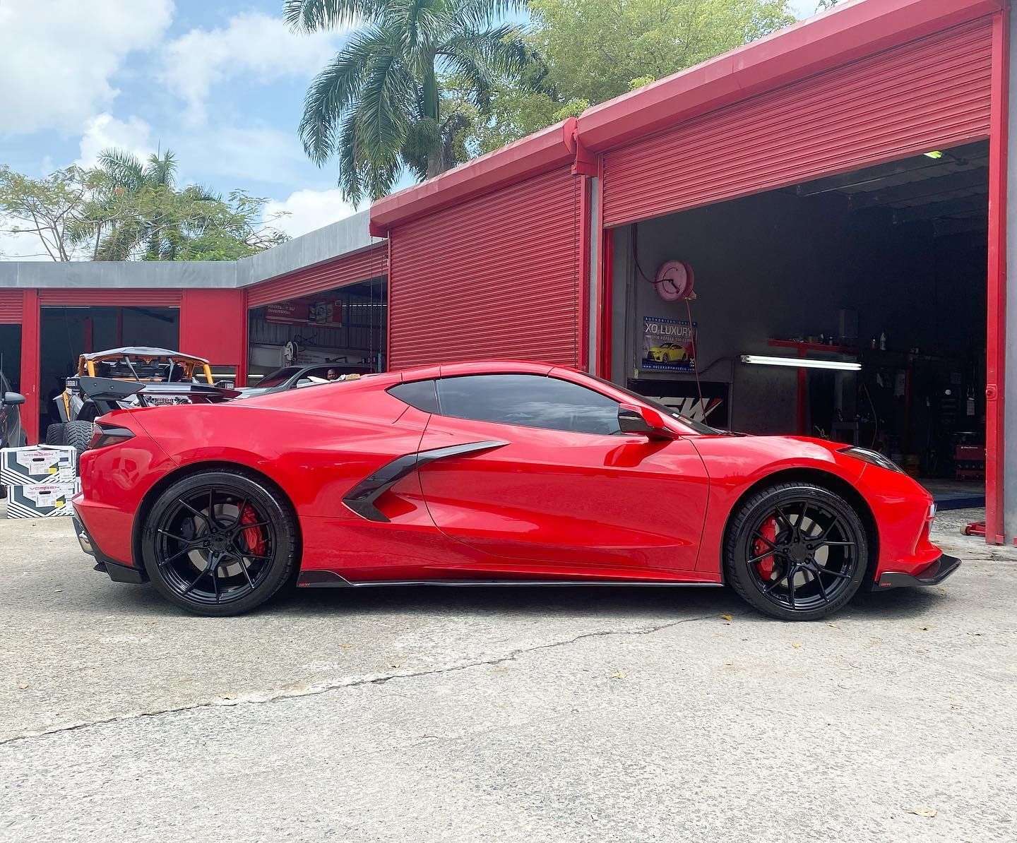 19" 20" Black SF07 Wheels for 2020 2021 2022 2023 Chevy Corvette C8 SF ...