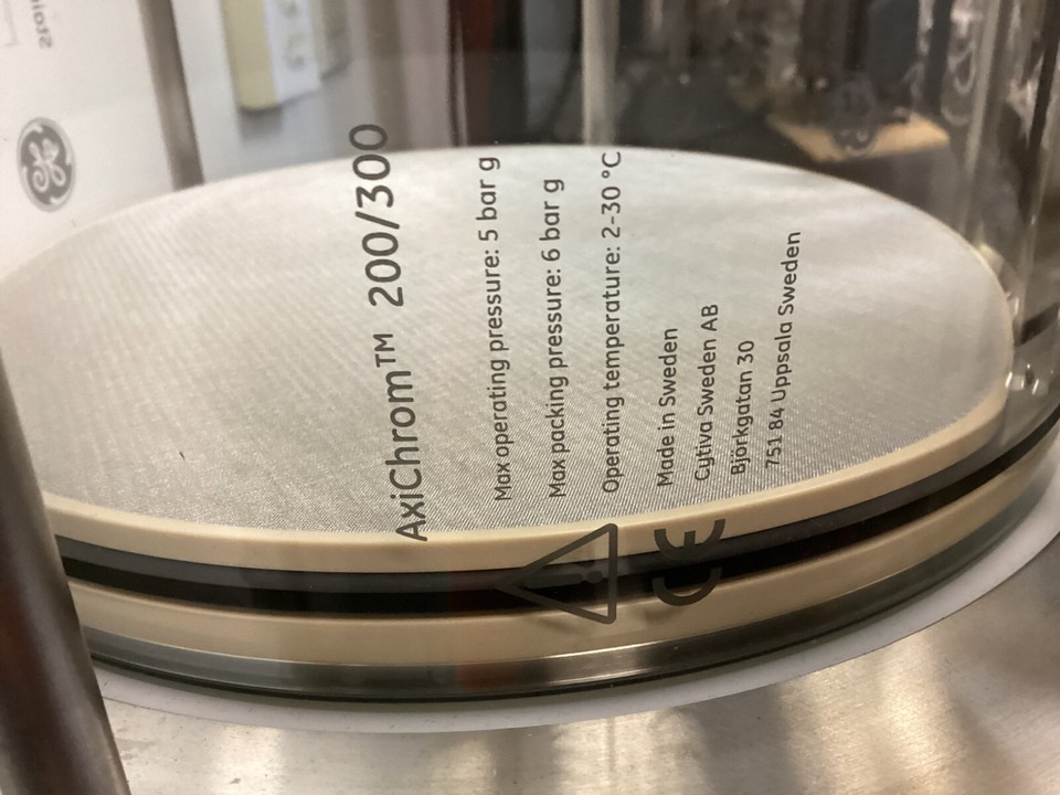 New Cytiva GE AxiChrom 200/300 Chromatography Column 200 x 300 Cat ...